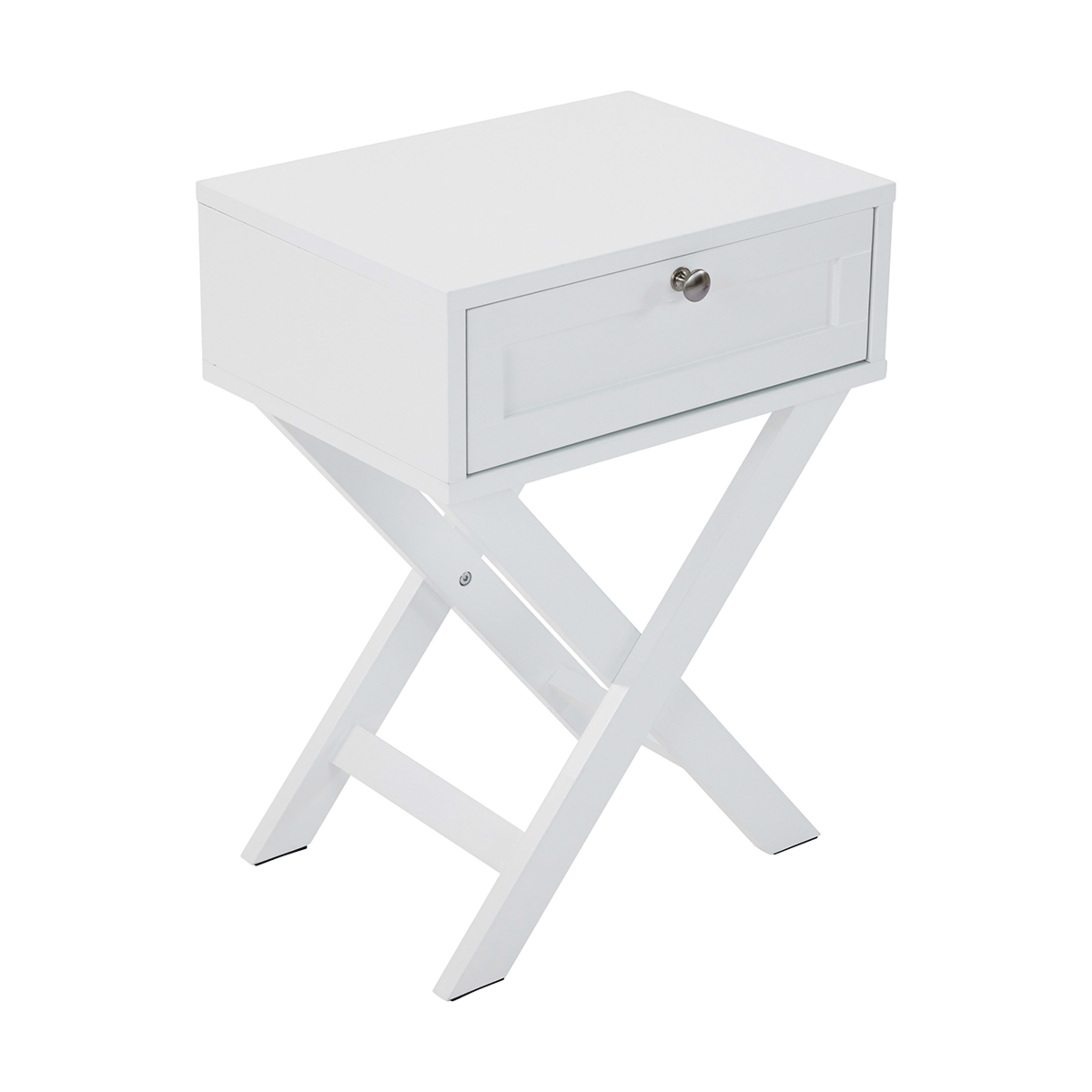 Hamptons Bedside Table with Drawer - Kmart