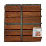 4 Pack Wooden Decking Tiles - Kmart