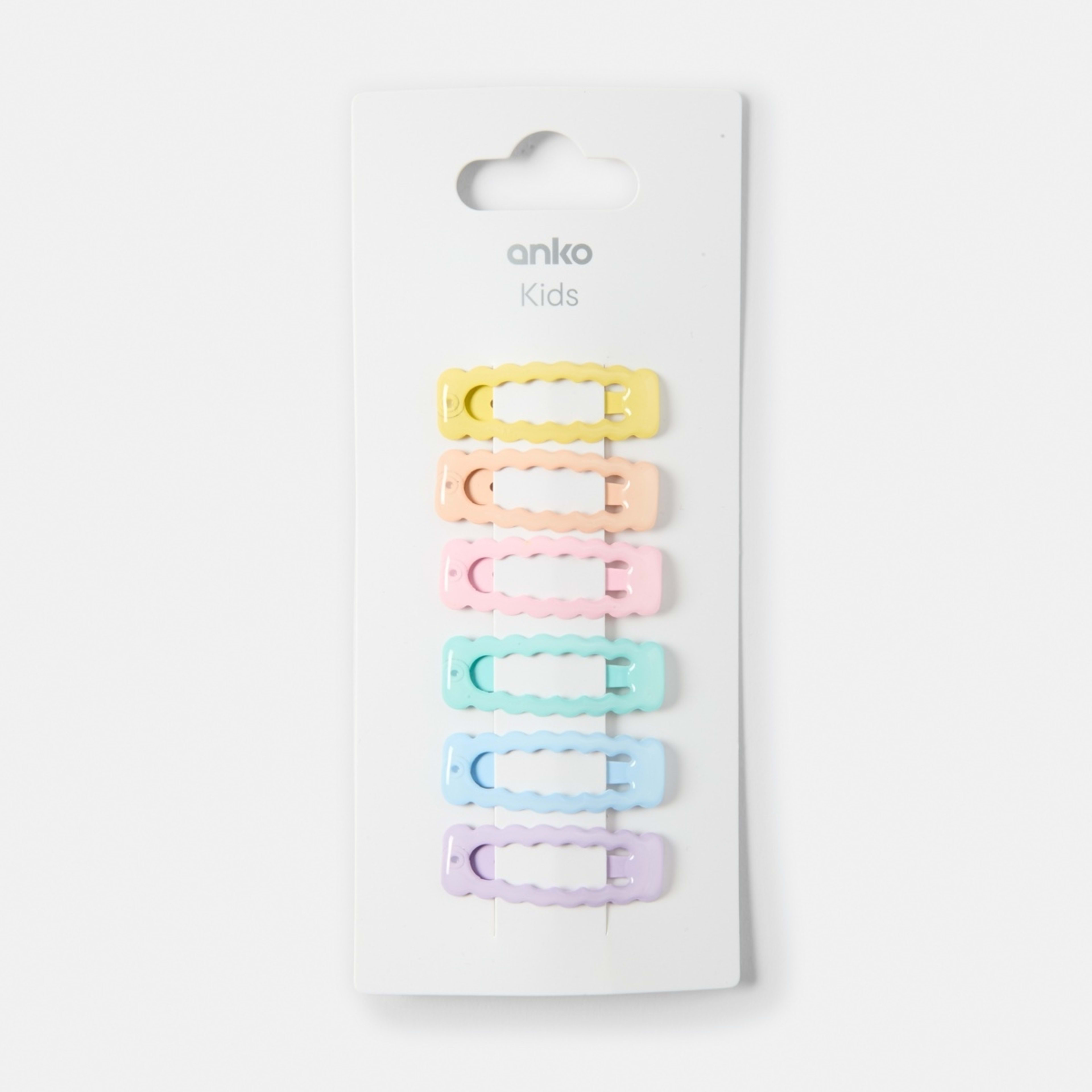 6 Pack Pastel Hair Clips - Kmart NZ