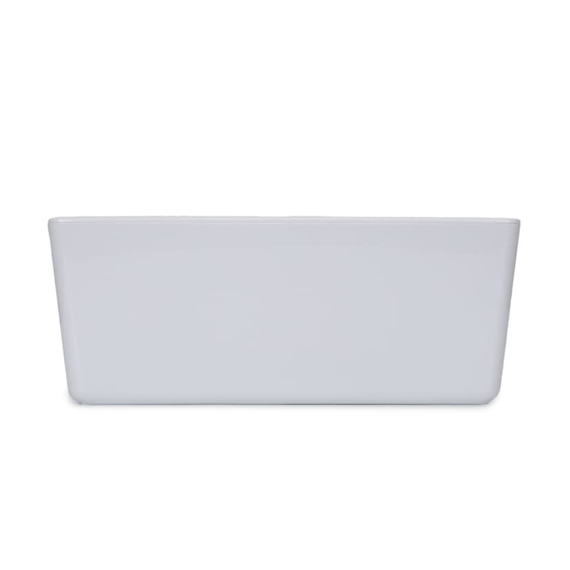5L Smooth and Shiny Plastic Tub - White - Kmart
