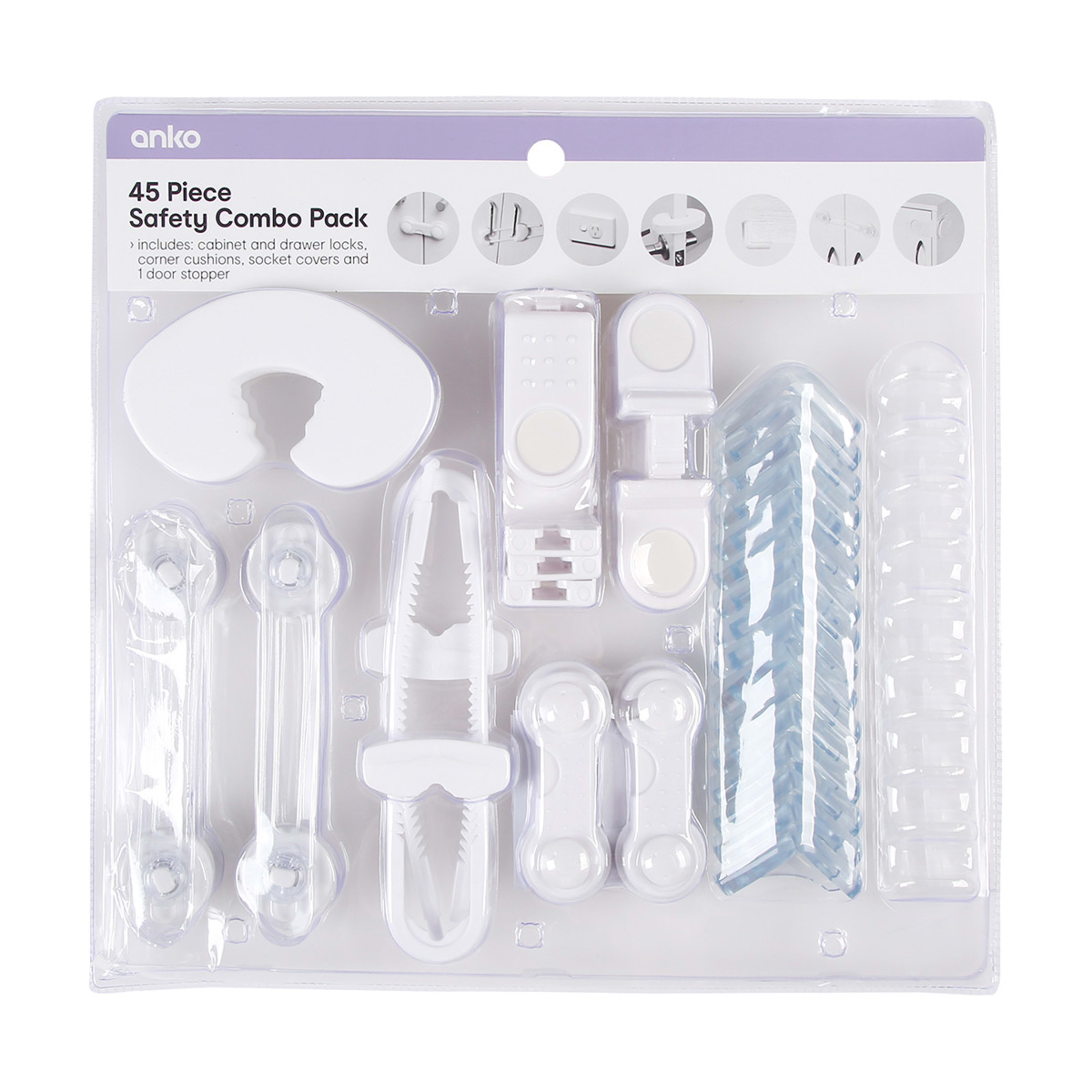 45 Piece Safety Combo Pack - Kmart