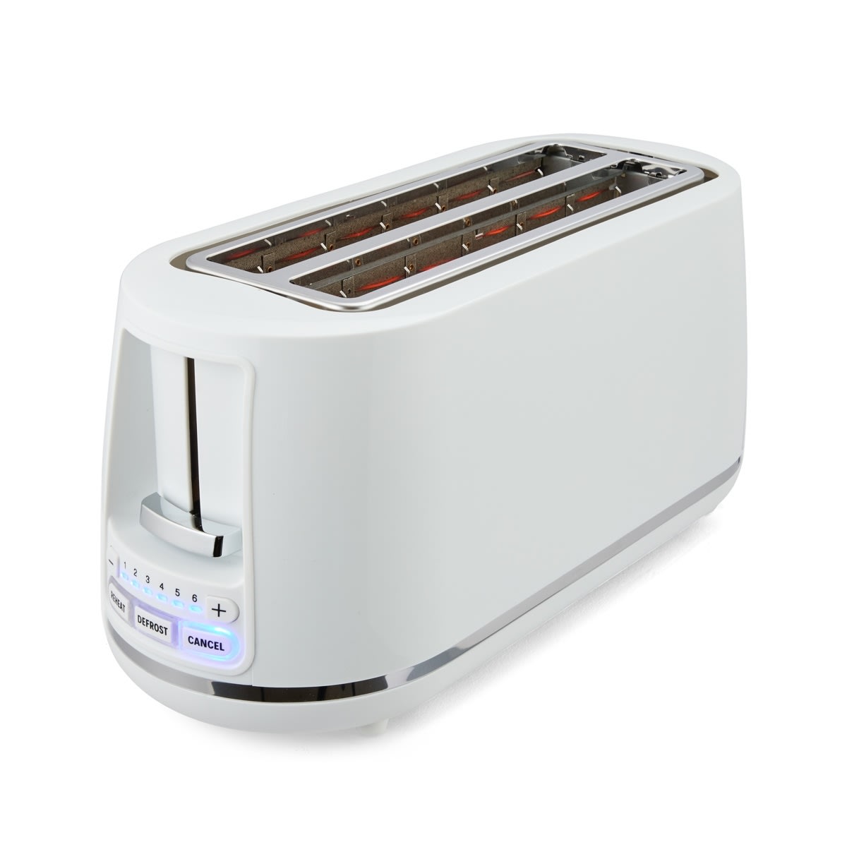 4 Slice Long Slot Toaster - White - Kmart NZ