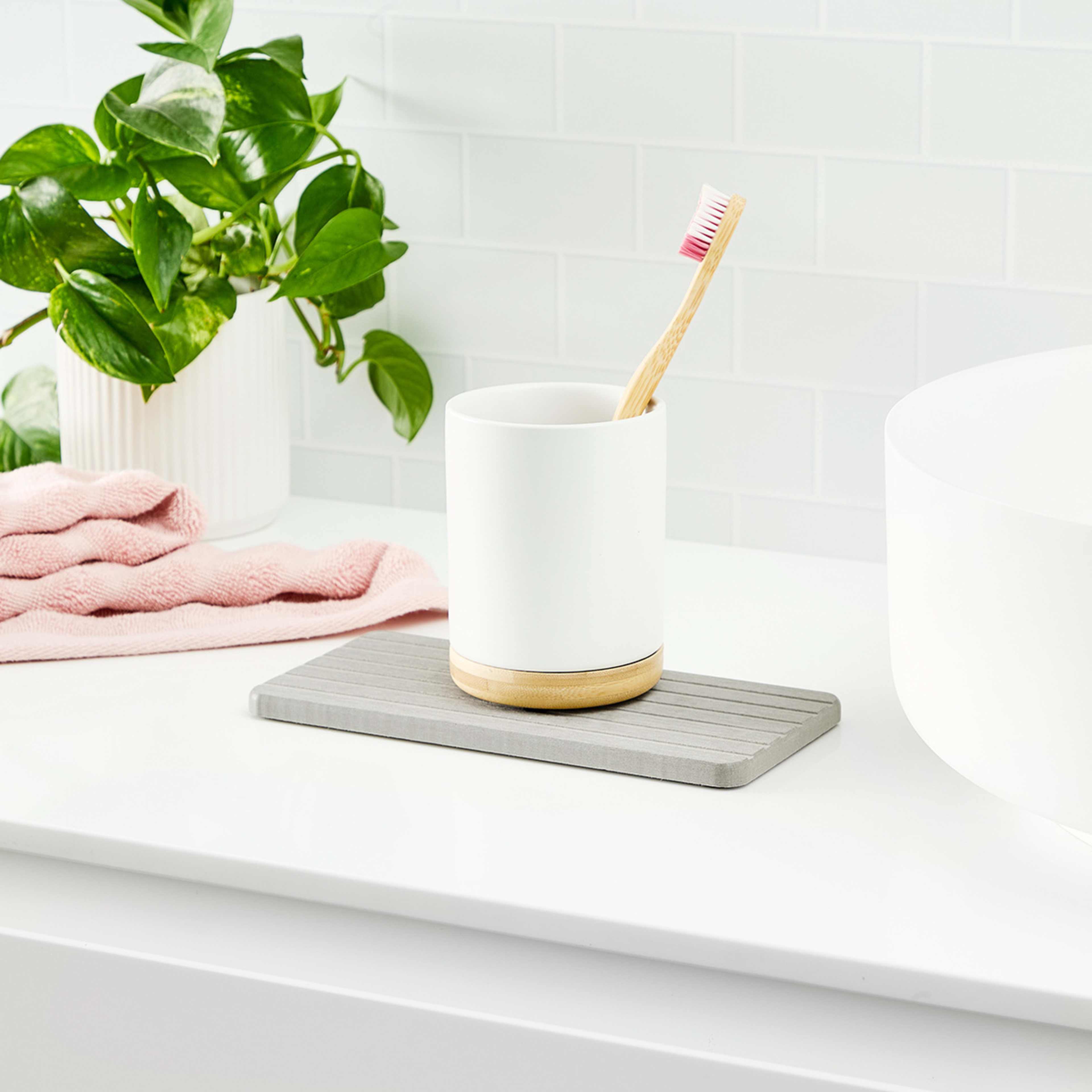 Stone Dry Bath Mat and Tray Set - Kmart