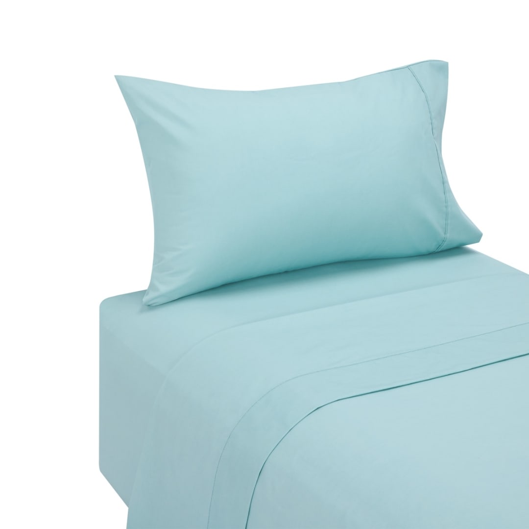 180 Thread Count Sheet Set - Single Bed, Marine - Kmart