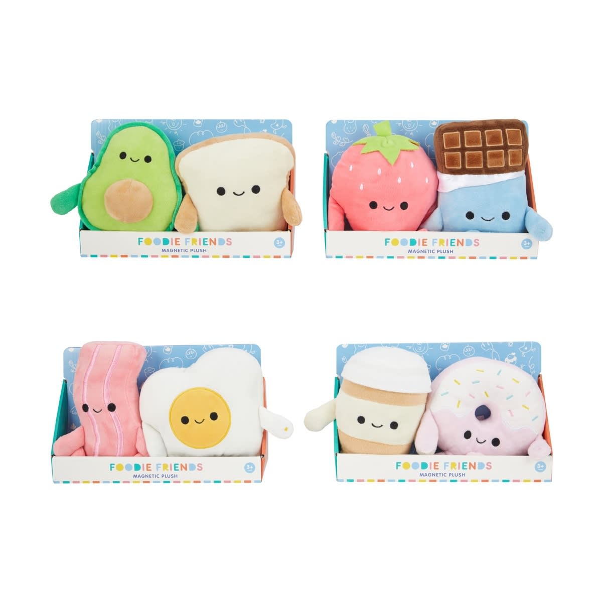 Foodie Friends Magnetic Plush Toy - Assorted - Kmart NZ