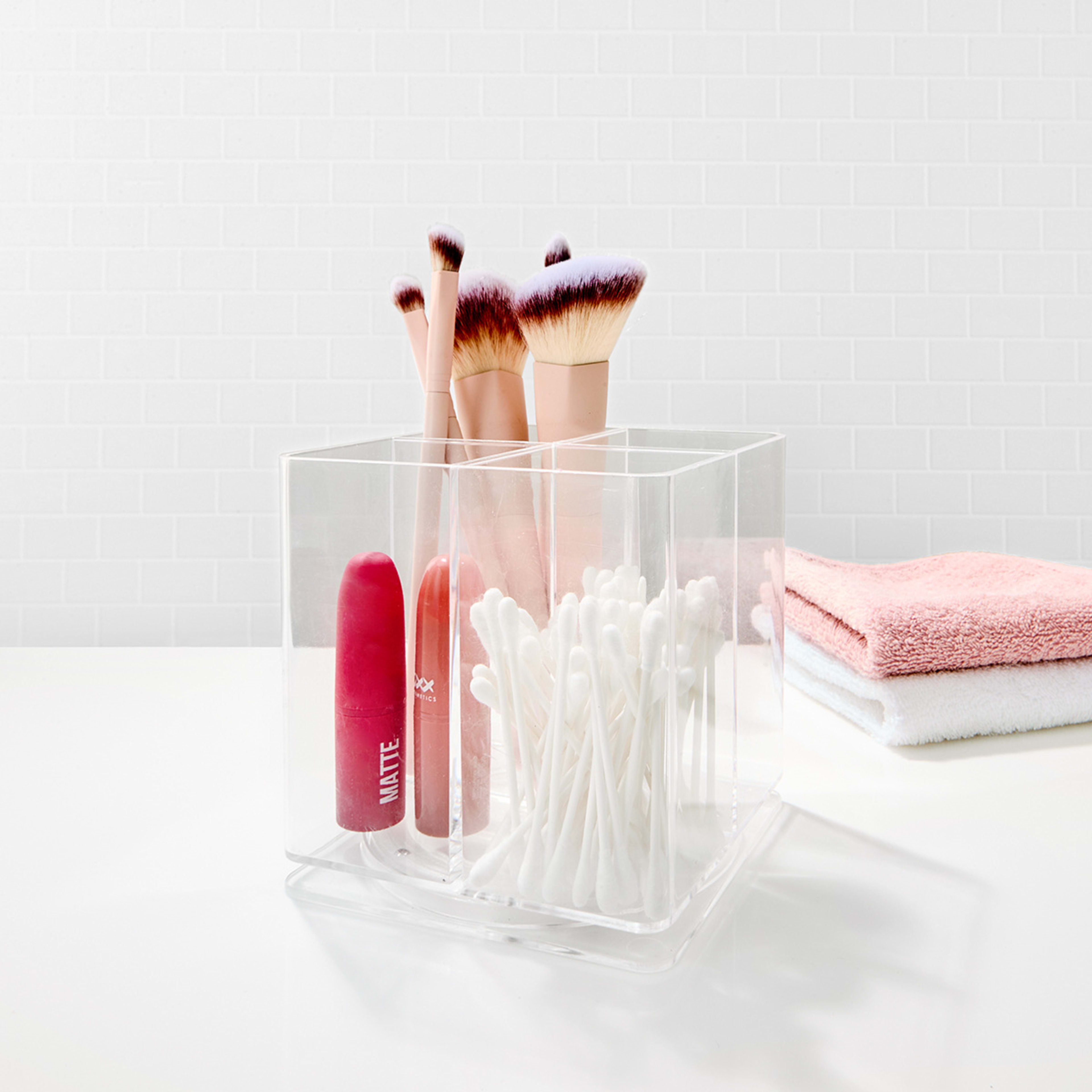 Plastic Spinning Organiser - Clear - Kmart