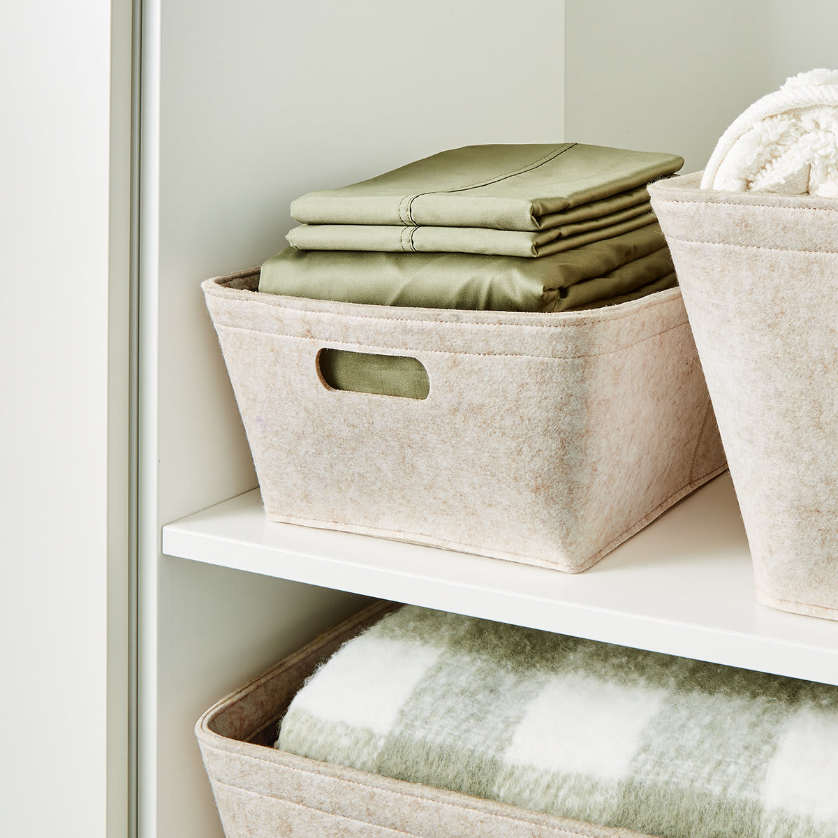 Felt Tub - Small, Beige - Kmart