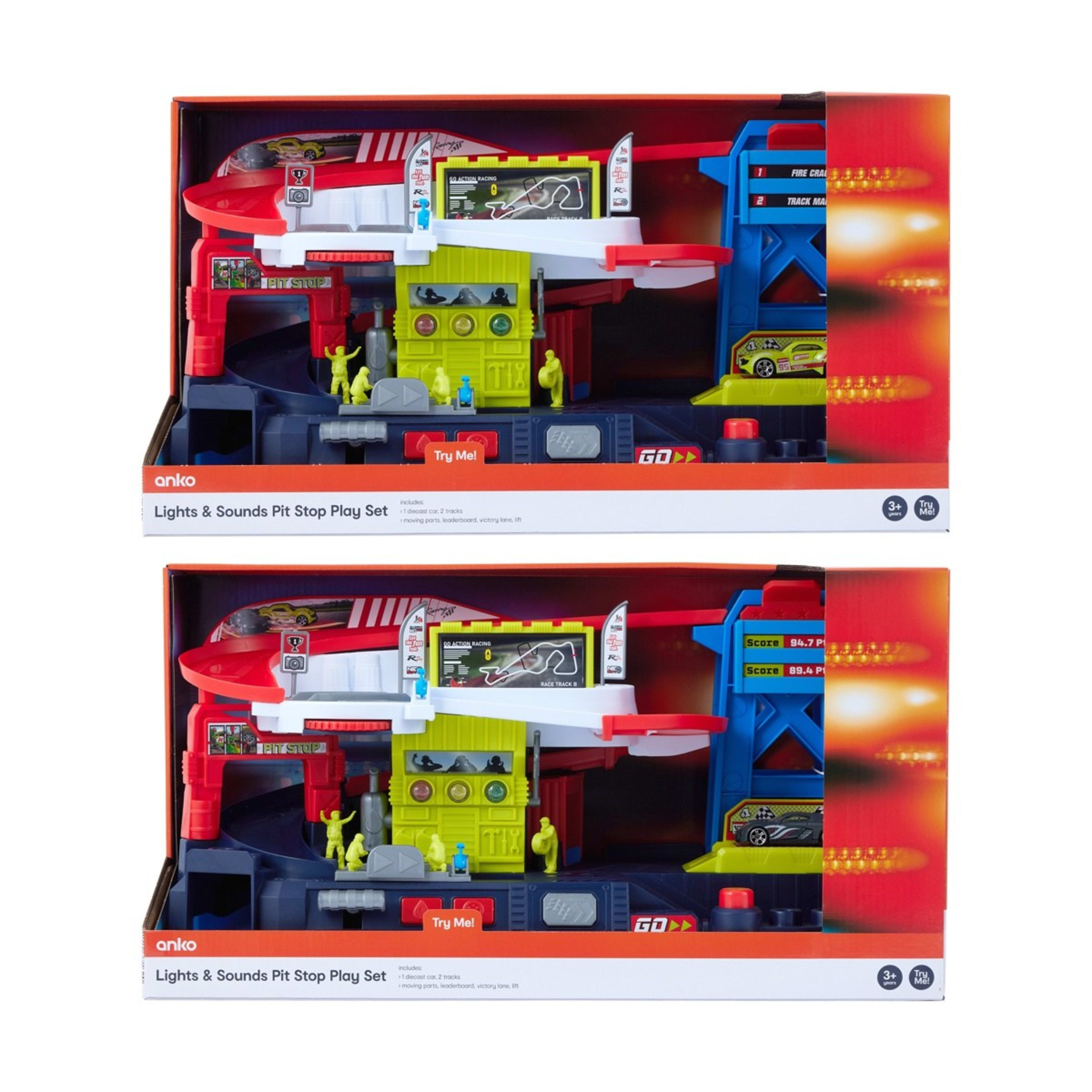 Lights and Sounds Pit Stop Play Set - Assorted - Kmart