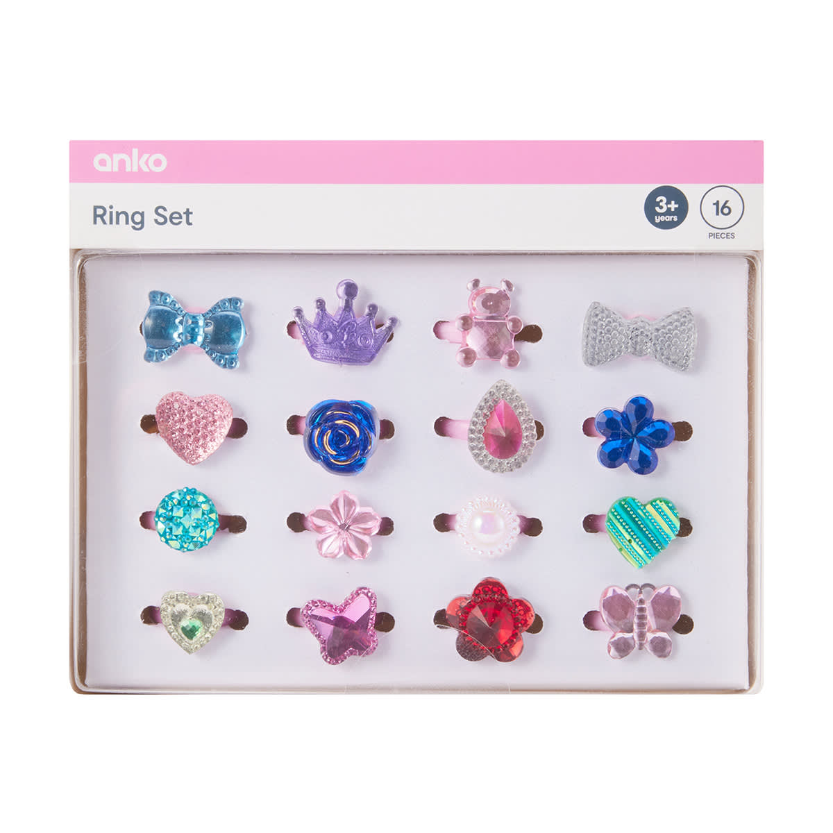16 Piece Ring Set - Kmart
