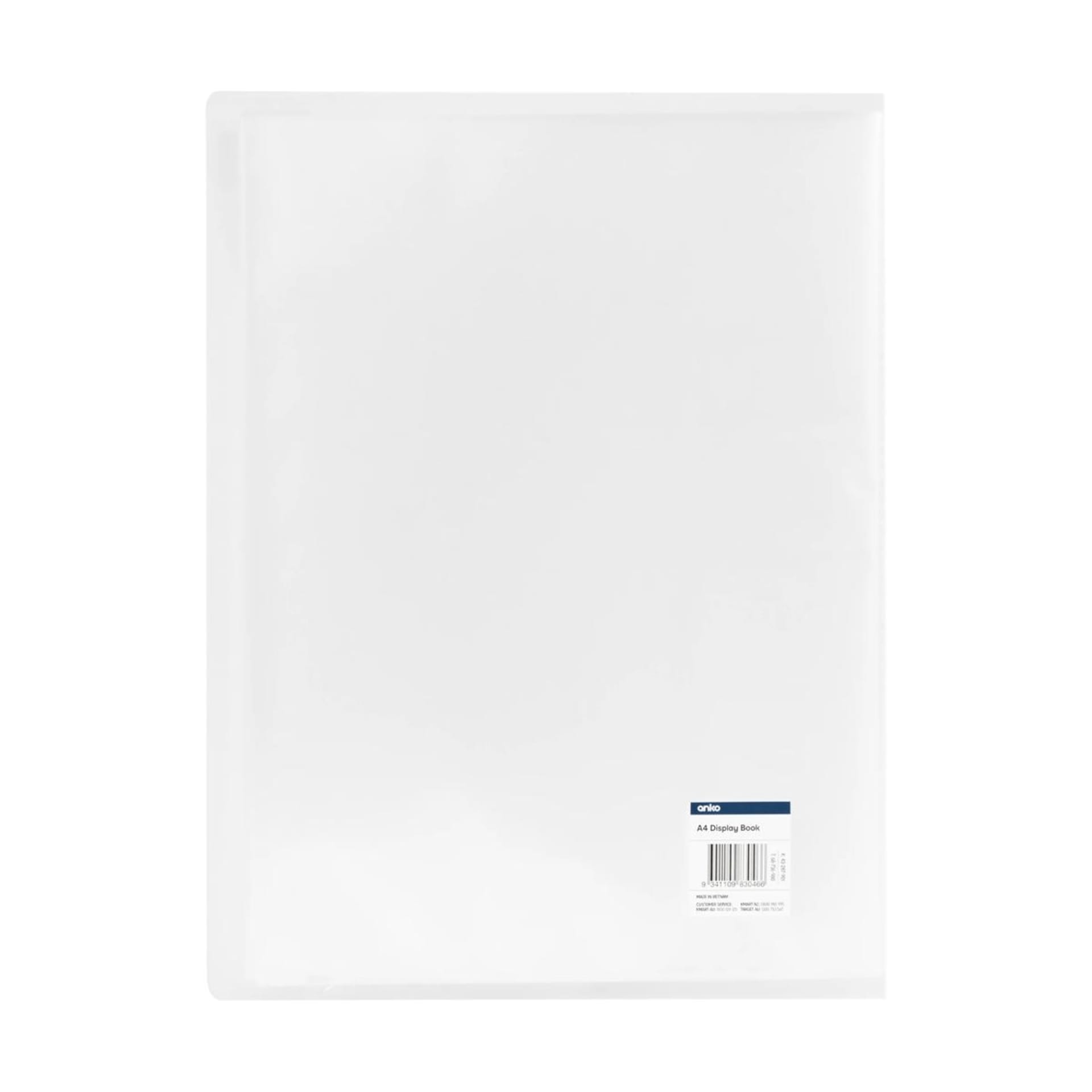 A4 Display Book - Clear - Kmart