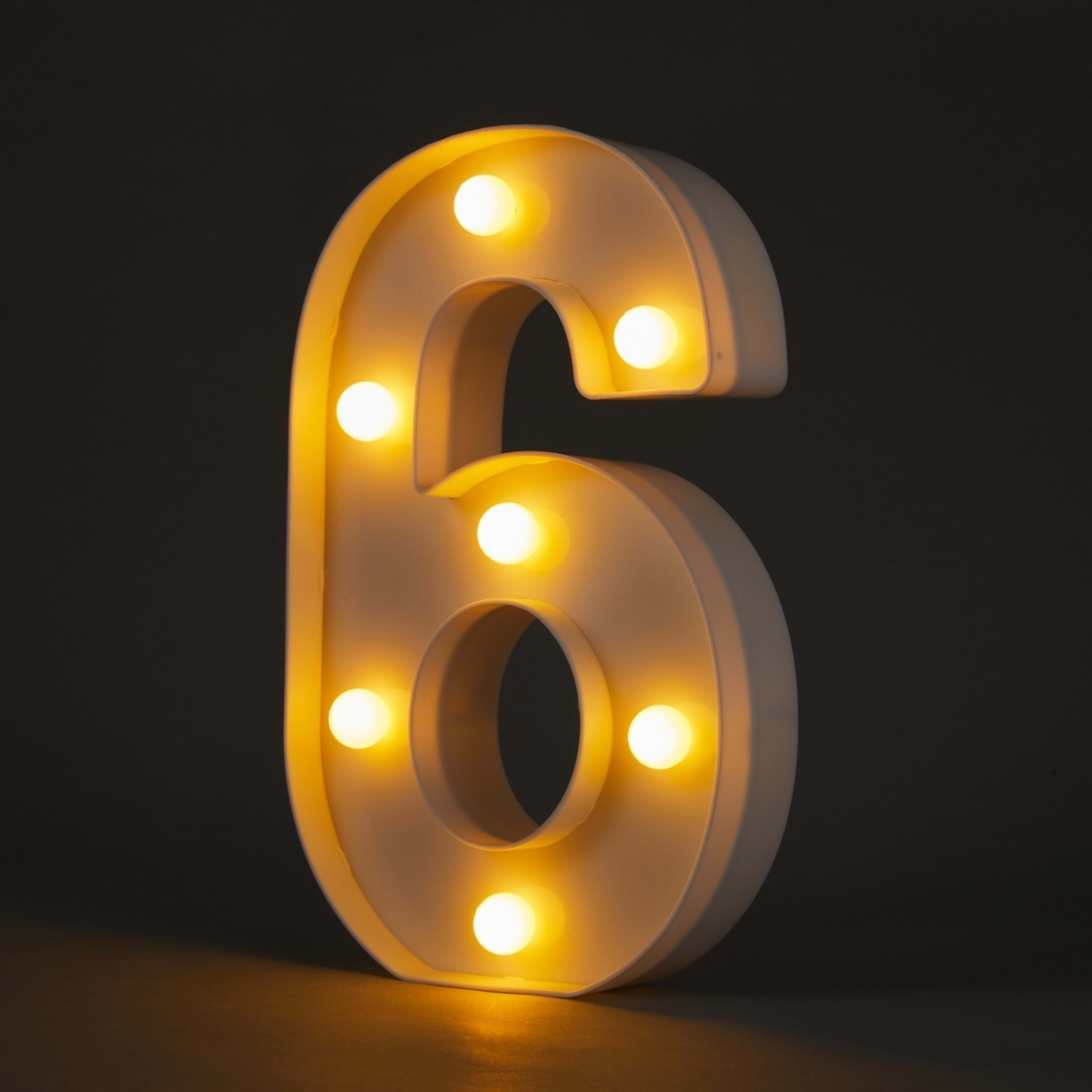 Light Up Number 6 - Kmart