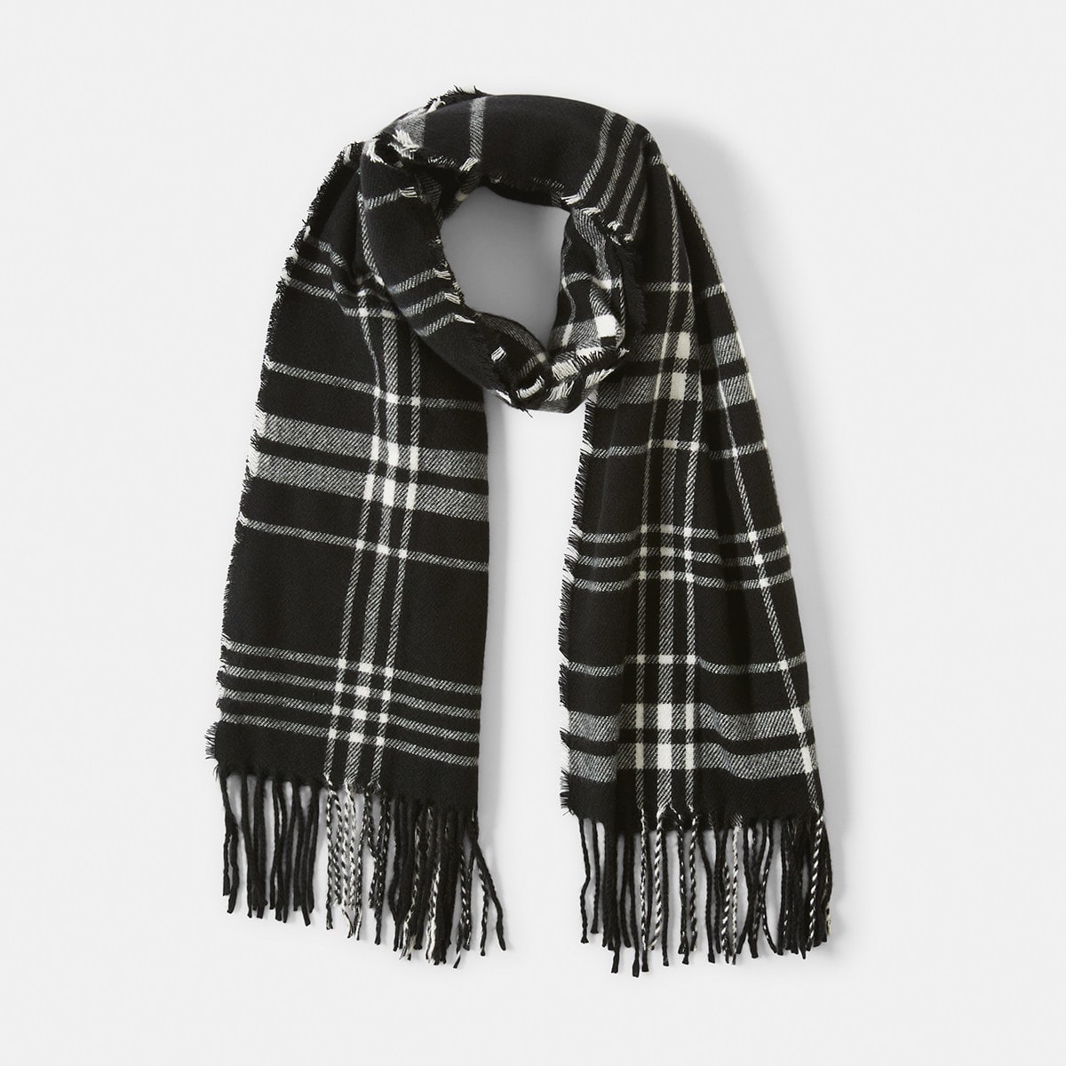 Check Tassel Scarf Kmart