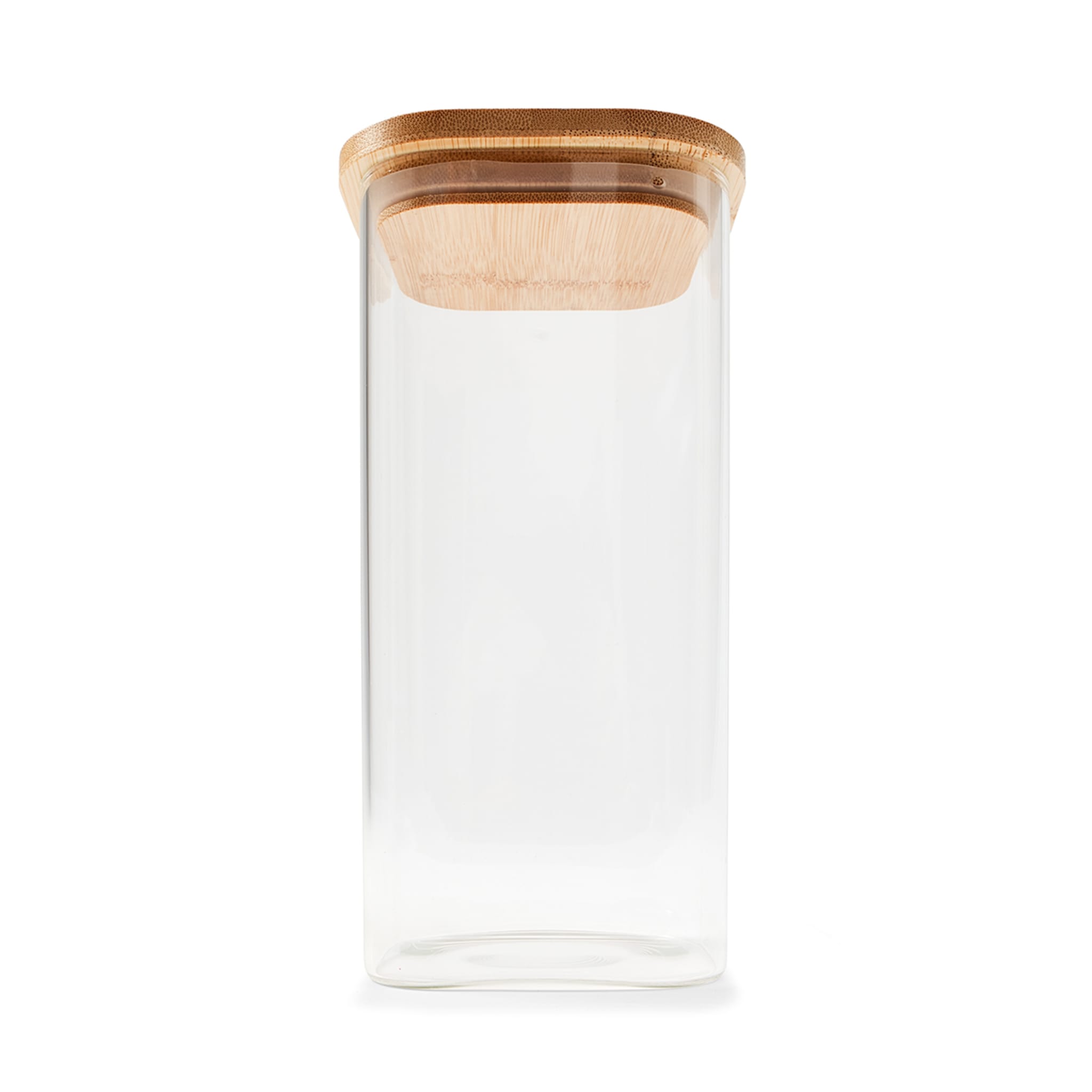 1.6L Glass Container with Bamboo Lid - Kmart NZ