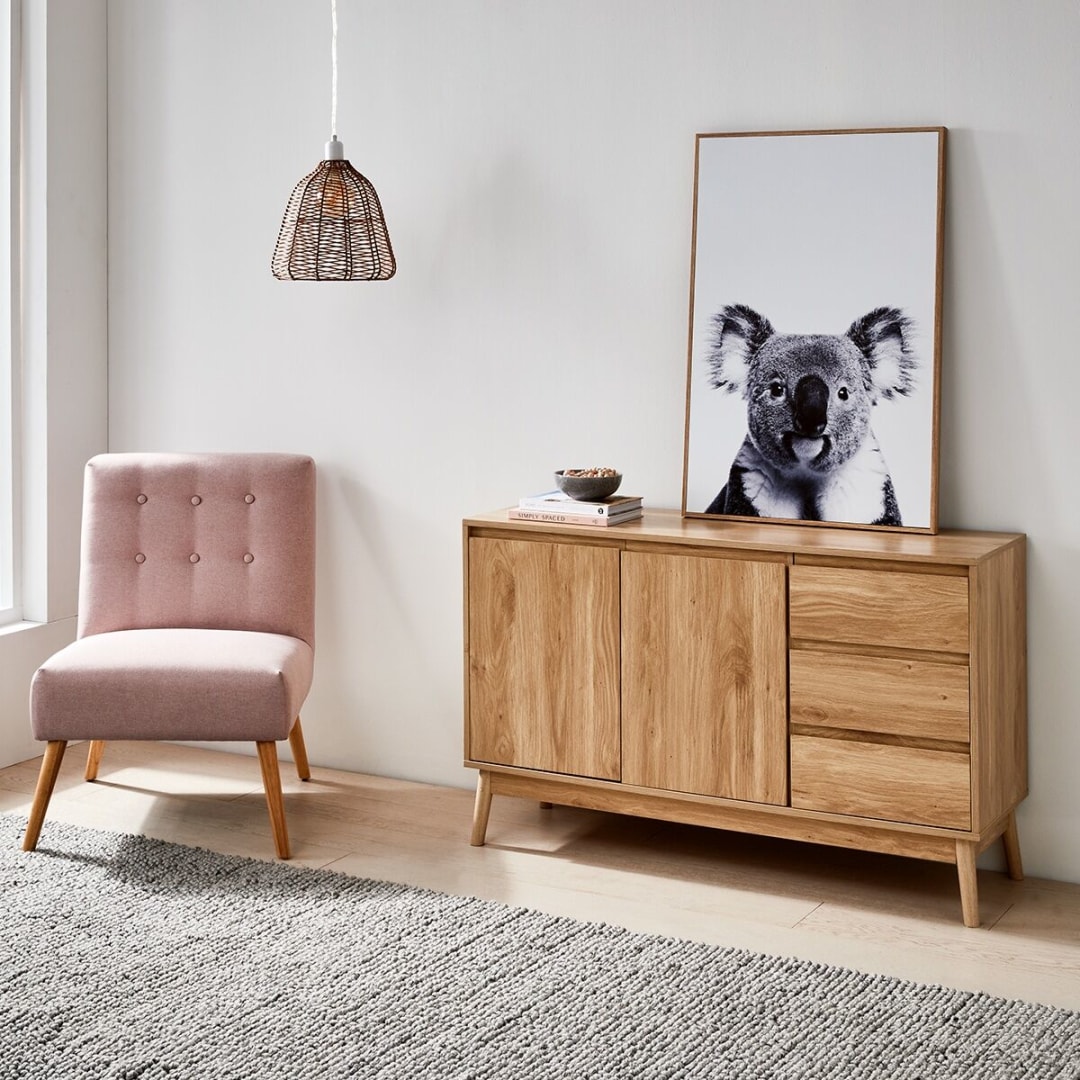 Thorne Buffet Unit with Adjustable Shelves - Kmart