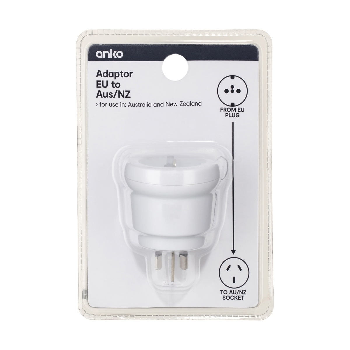 EU Travel Adaptor - Kmart