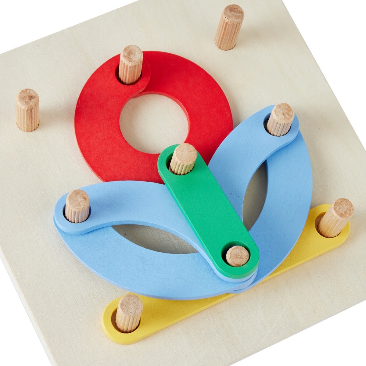 Wooden Play Letter and Number Peg Puzzle - Kmart
