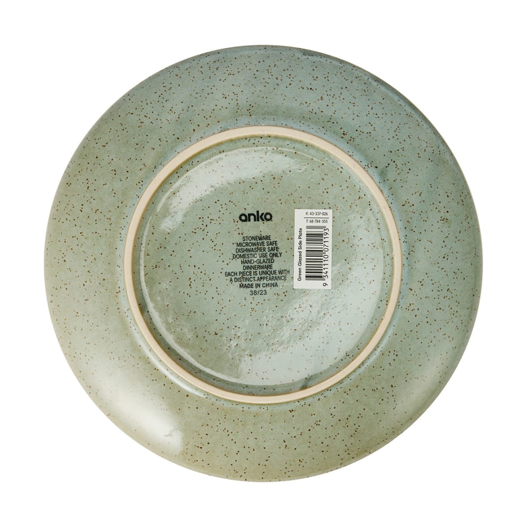 Green Glazed Side Plate - Kmart