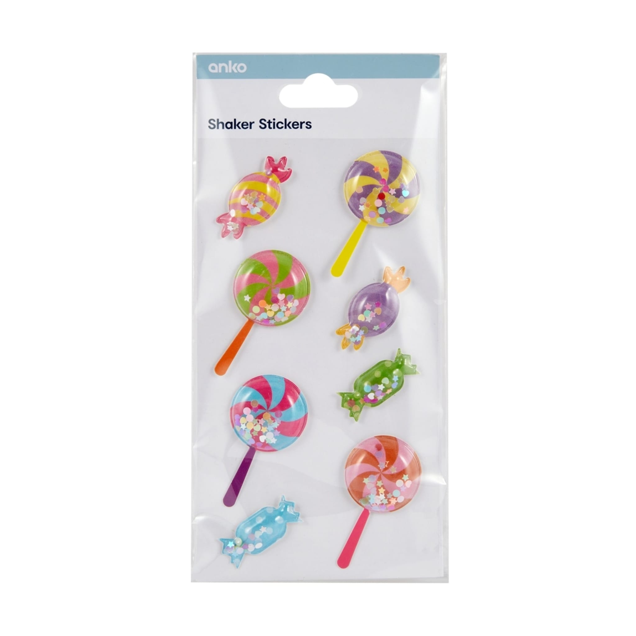 8 Piece Shaker Stickers - Candy - Kmart NZ