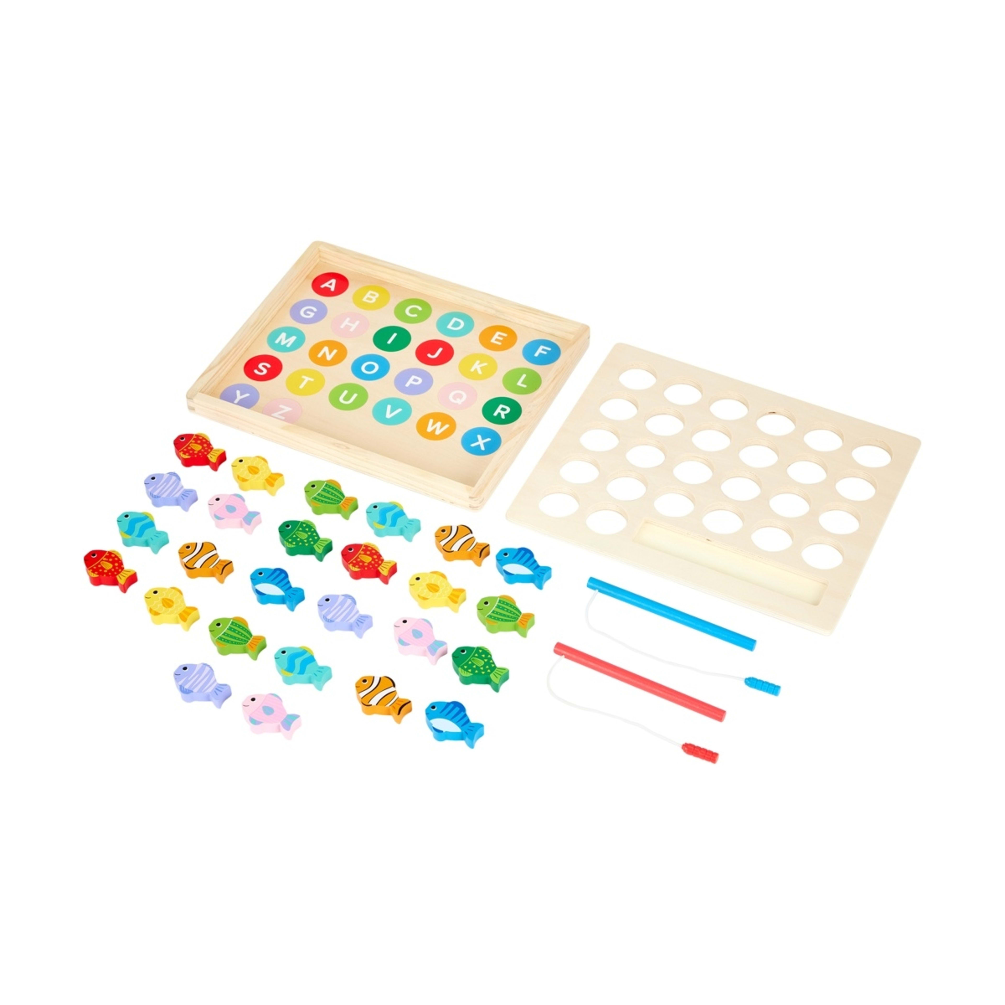 Wooden Alphabet Fishing Playset - Kmart