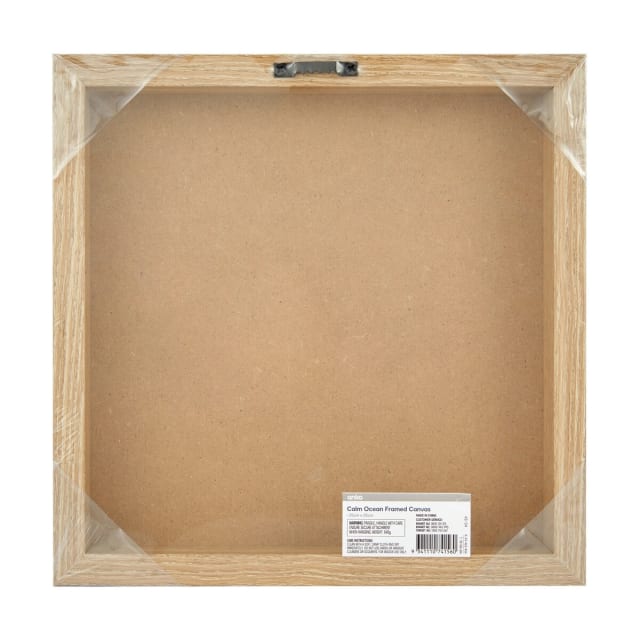 Calm Ocean Framed Canvas - Kmart