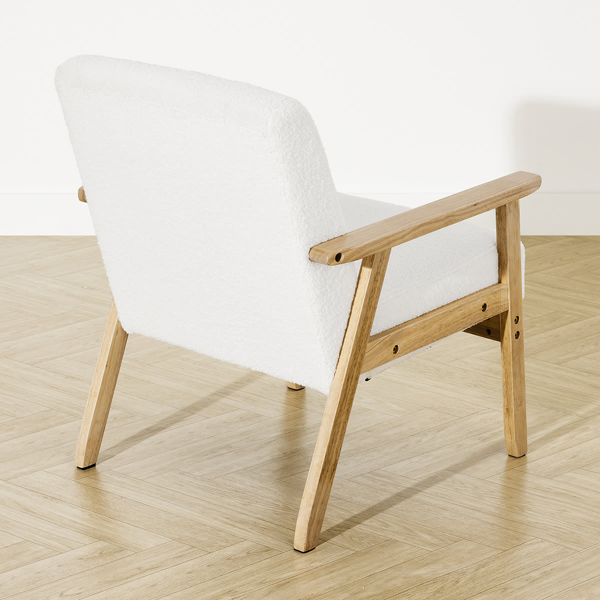 Timber Boucle Chair - Kmart NZ