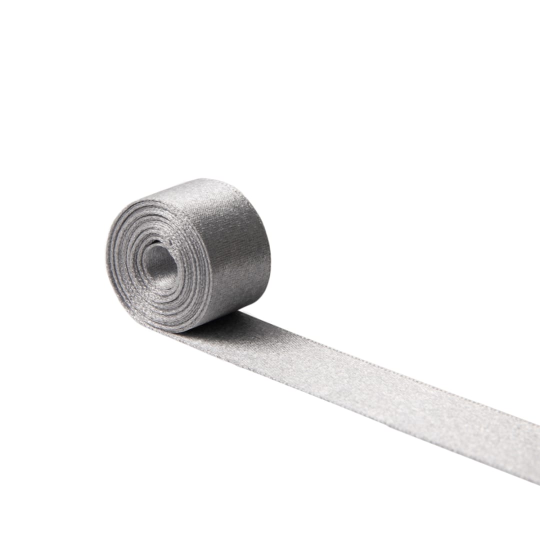 Hallmark Multi-Occasion 2m Fabric Ribbon - Silver Look - Kmart NZ