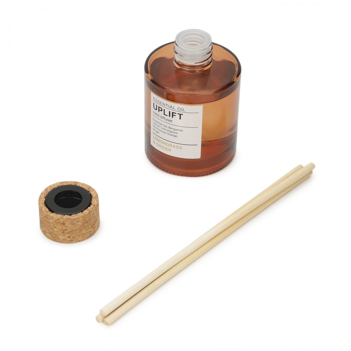 Aroma Uplift Lemongrass & Ginger Essential Oil Blend Liquid Reed ...