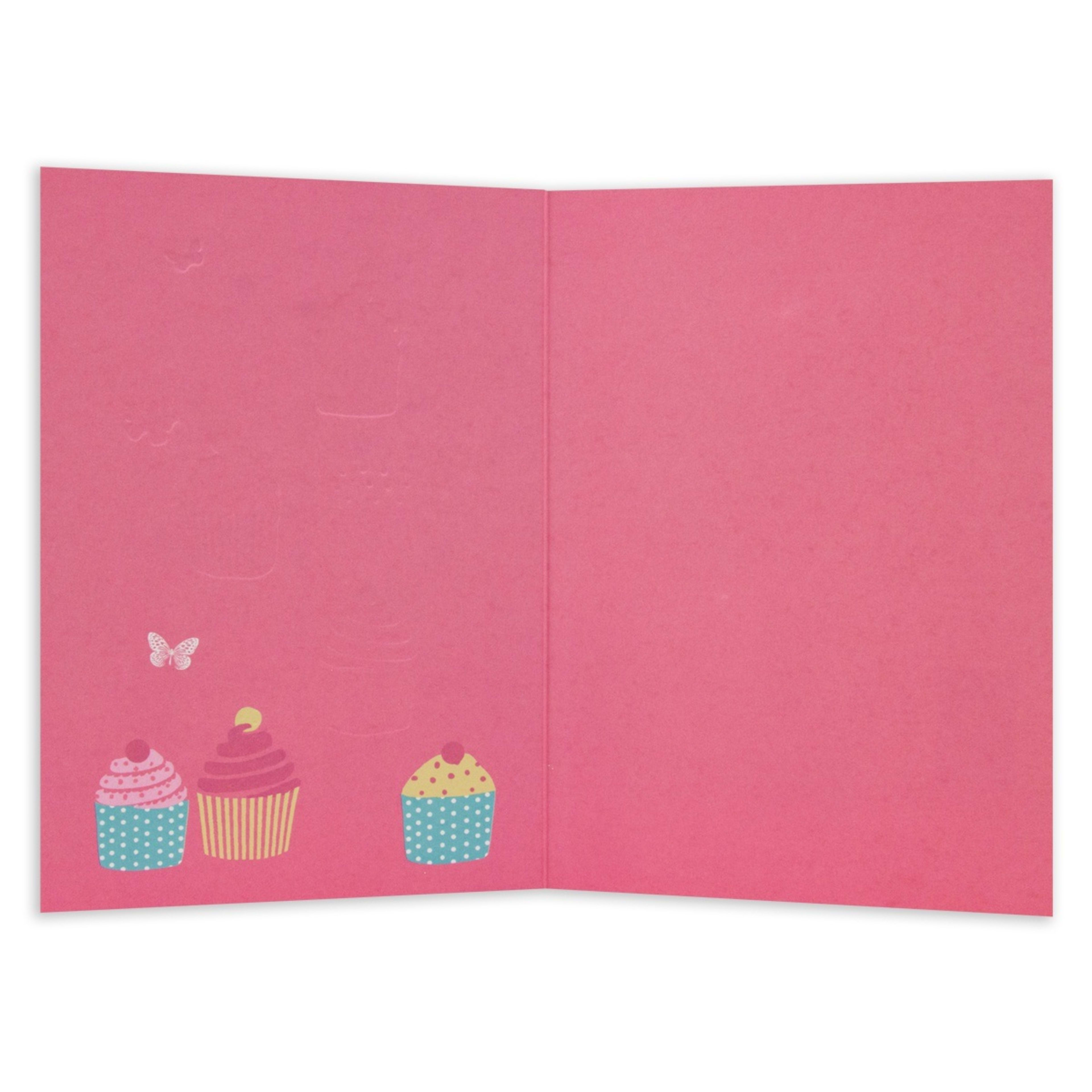 Connections from Hallmark Greeting Card - Colourful Cupcakes - Kmart