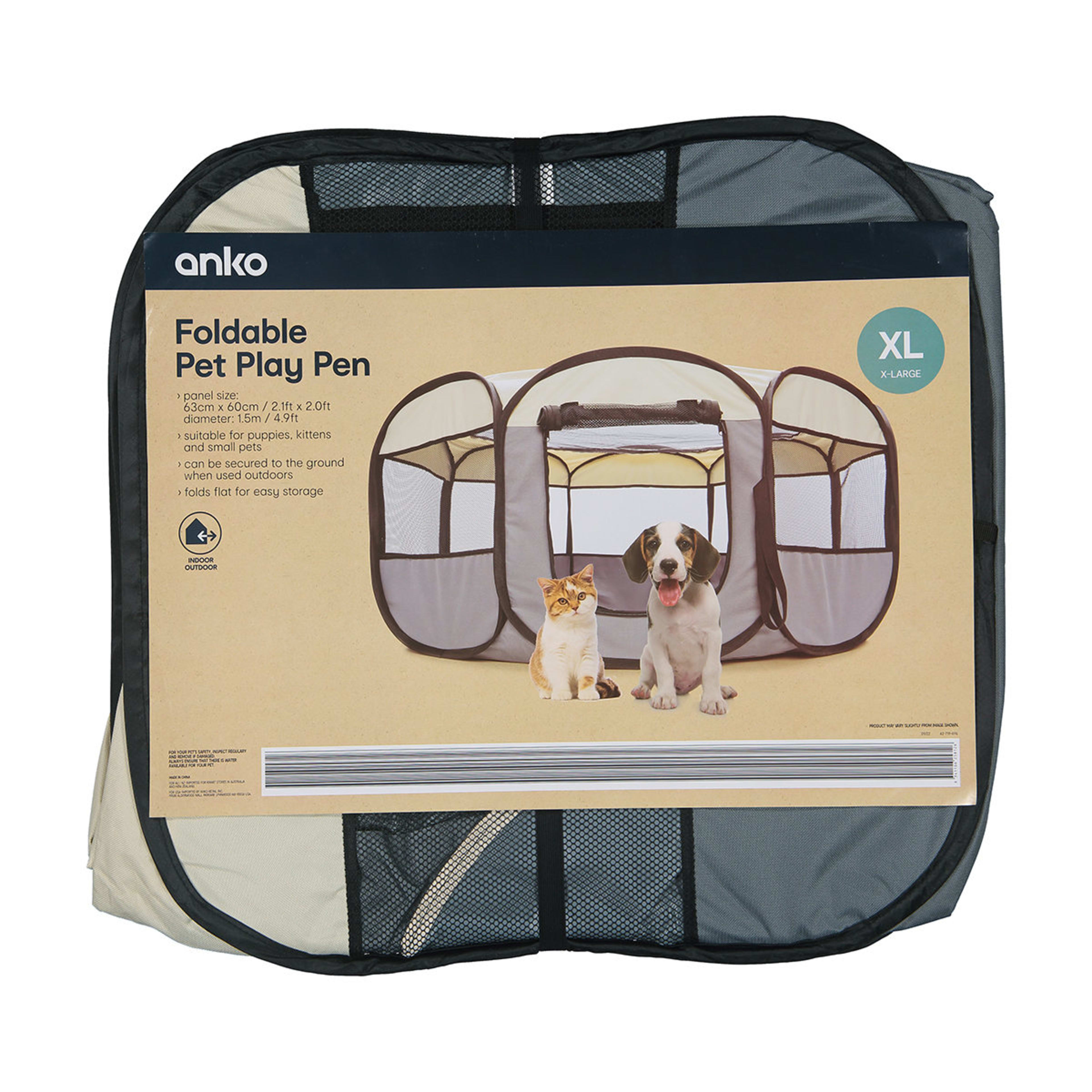 Foldable Pet Play Pen - Extra Large - Kmart