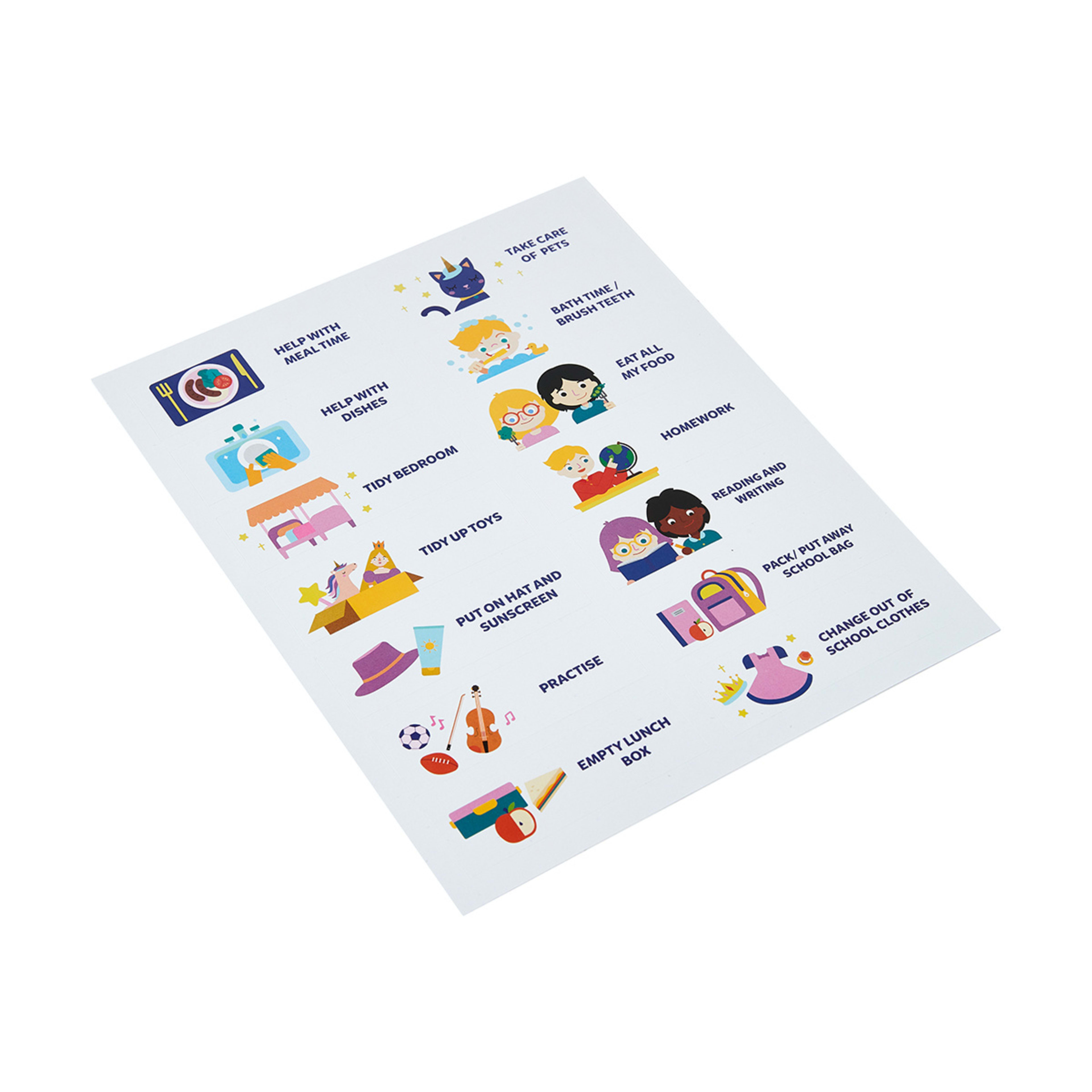 Magnetic Reward Chart Daily Tasks - Unicorn - Kmart