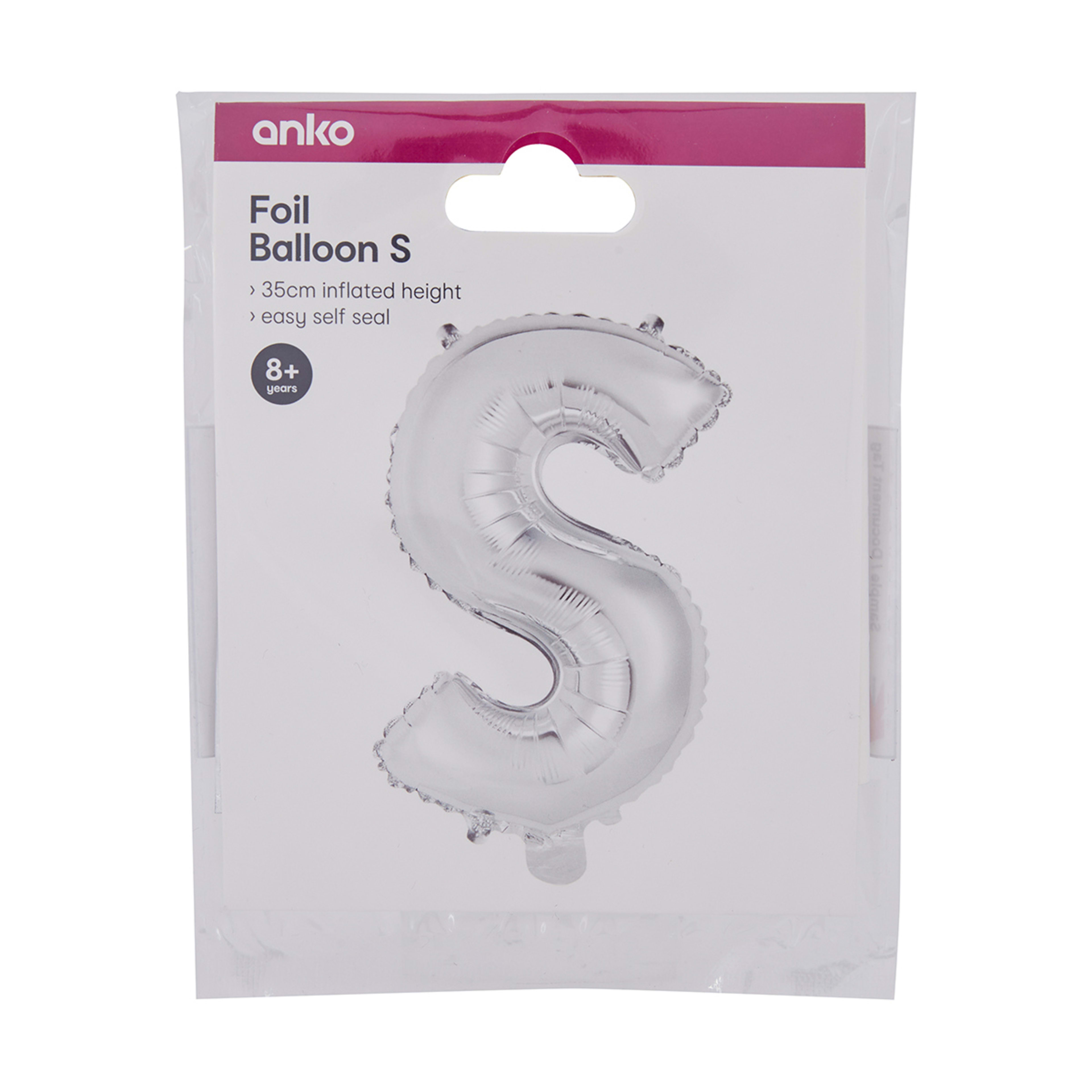 Foil Balloon - Letter S - Kmart