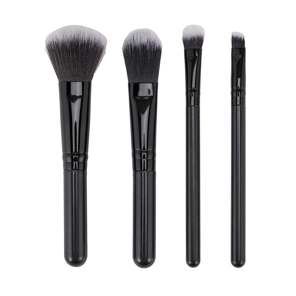 OXX Cosmetics 4 Pack Mini Brush Set - Black - Kmart