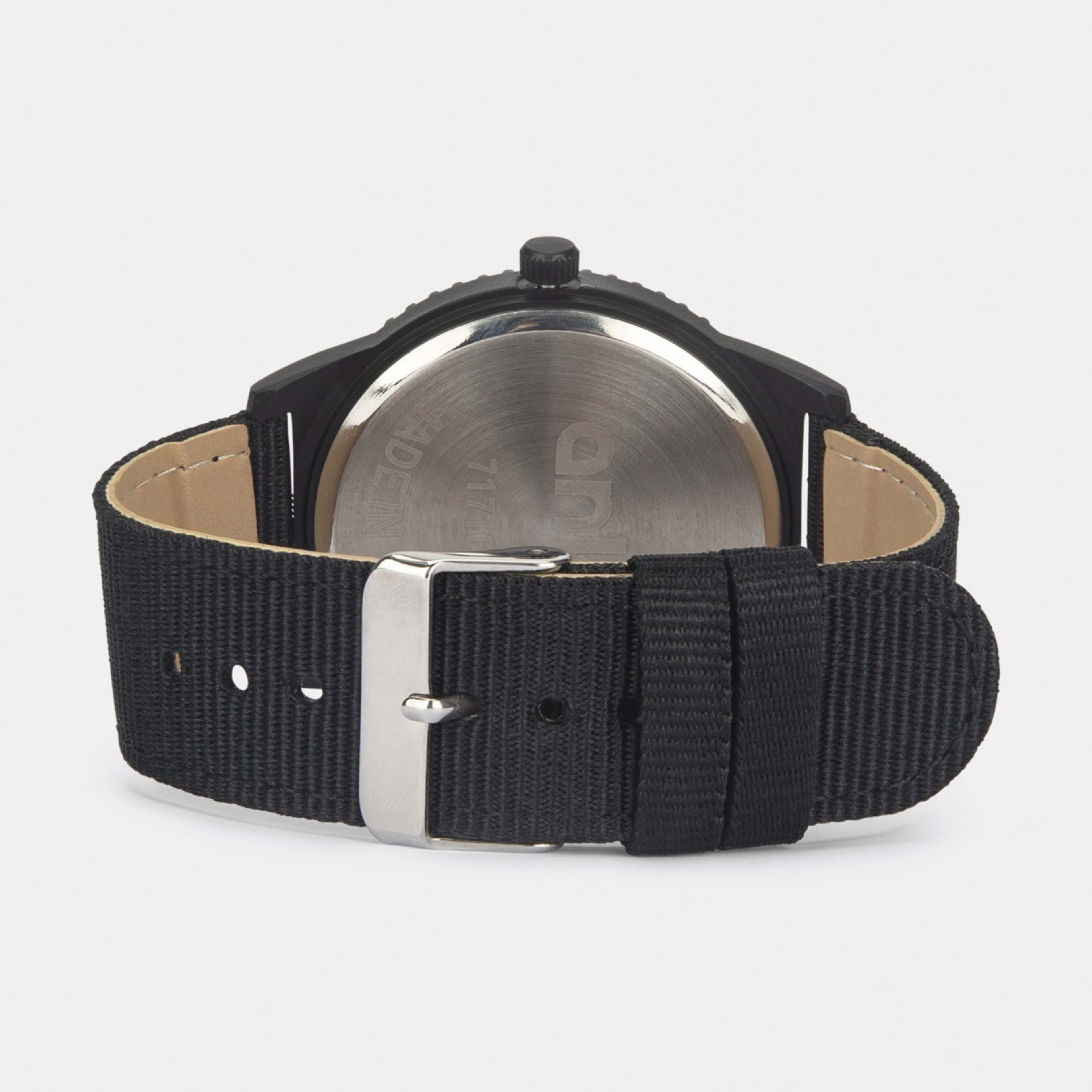 Analogue Nylon Band Watch - Black - Kmart