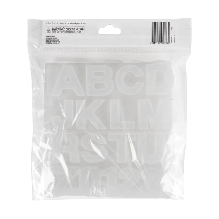 Resin Craft Mould - Alphabet - Kmart