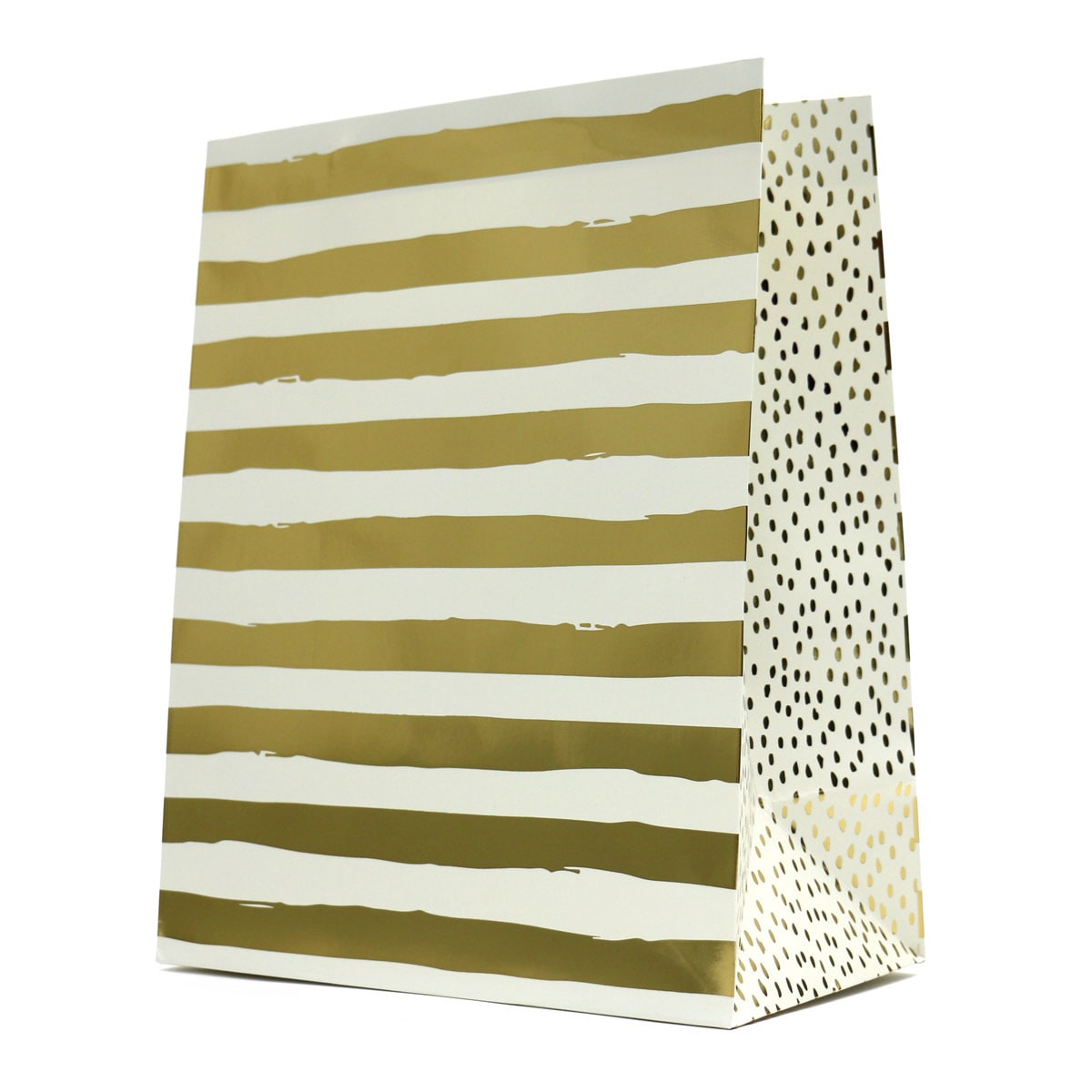Hallmark Gift Bag - Large, Gold Foil Stripes - Kmart