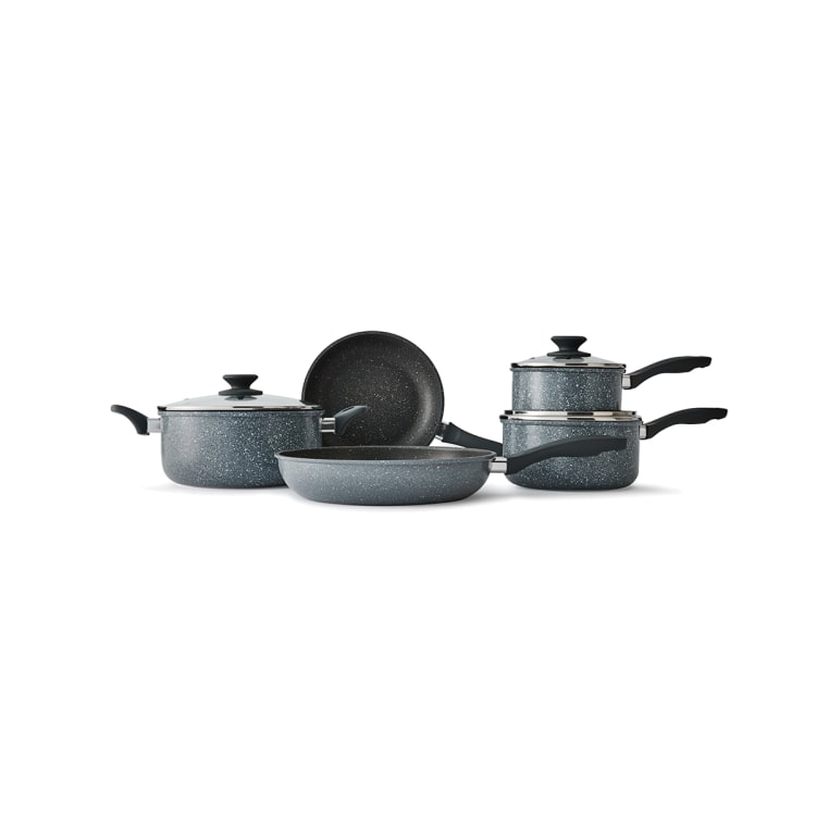 5 Piece Cookware Set - Stone Grey - Kmart
