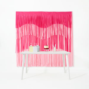 Pink Streamer Backdrop - Kmart
