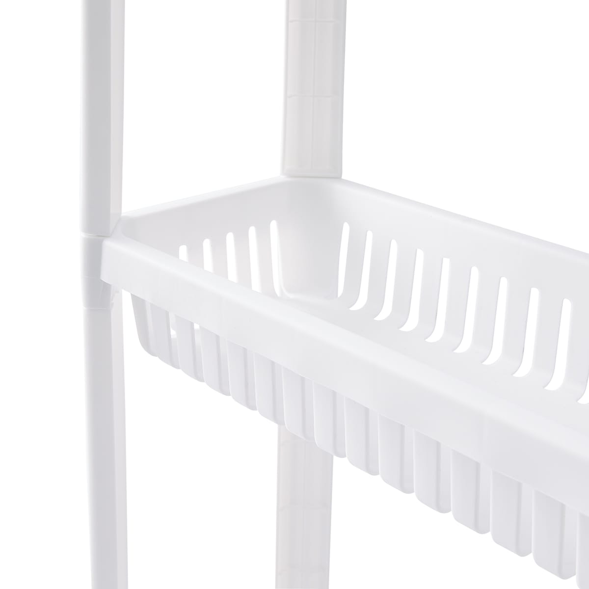 3 Tier Plastic Trolley - White - Kmart