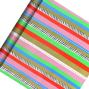 Hallmark Wrapping Paper Roll - Jolly & Bright Stripes - Kmart