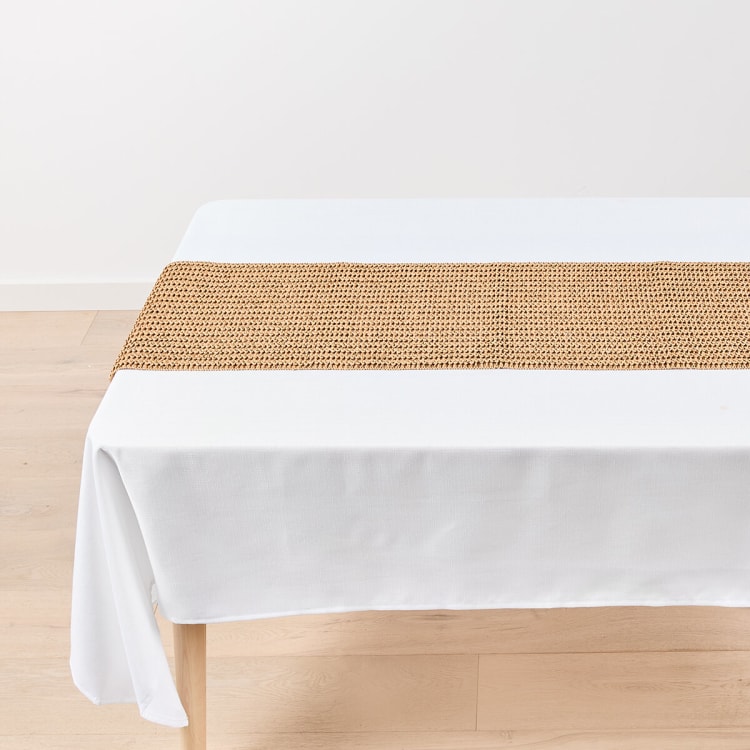 Paper Rattan Look Table Runner - Kmart