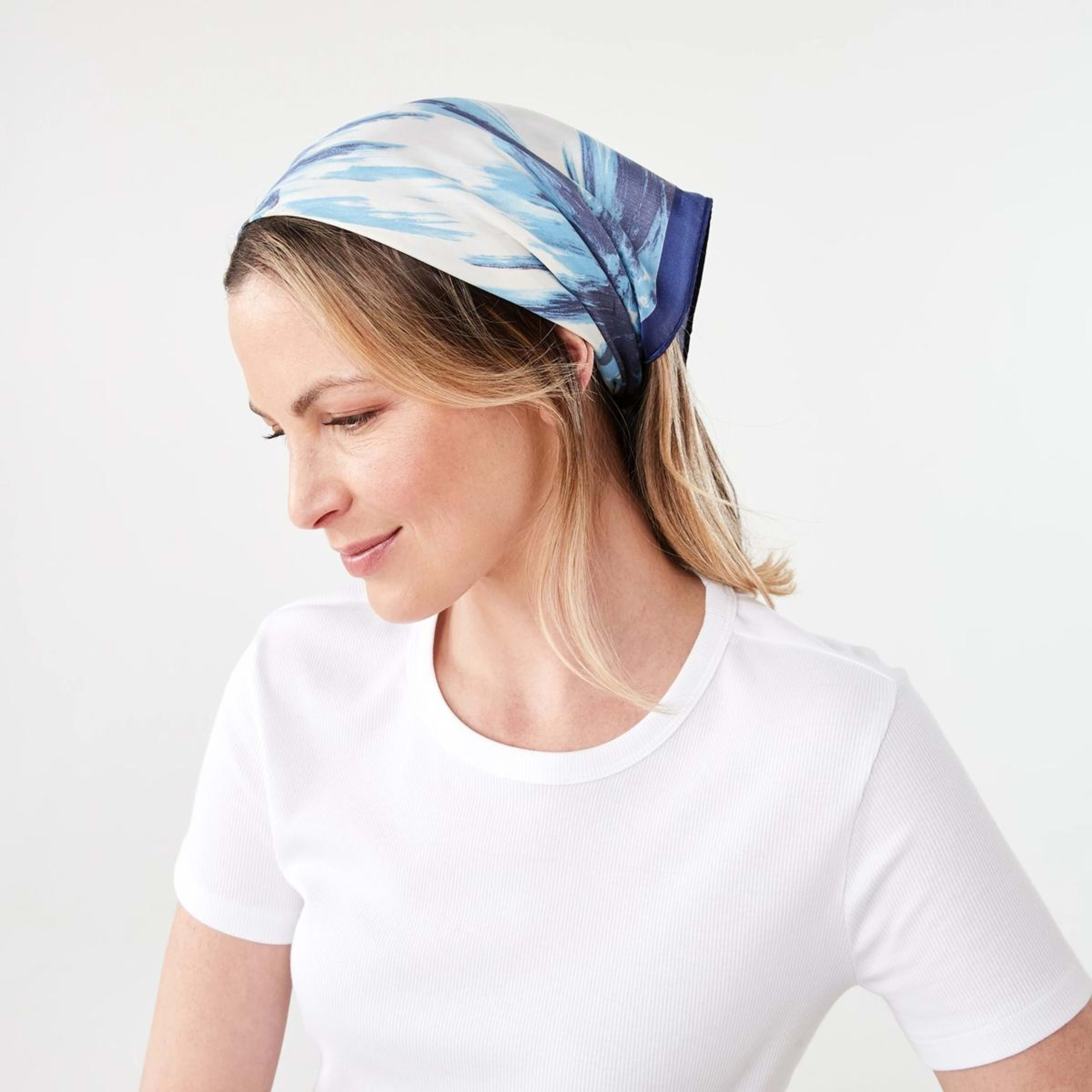 Floral Hair Scarf - Navy - Kmart