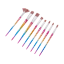 8 Pack Paint Brush Set - Iridescent - Kmart