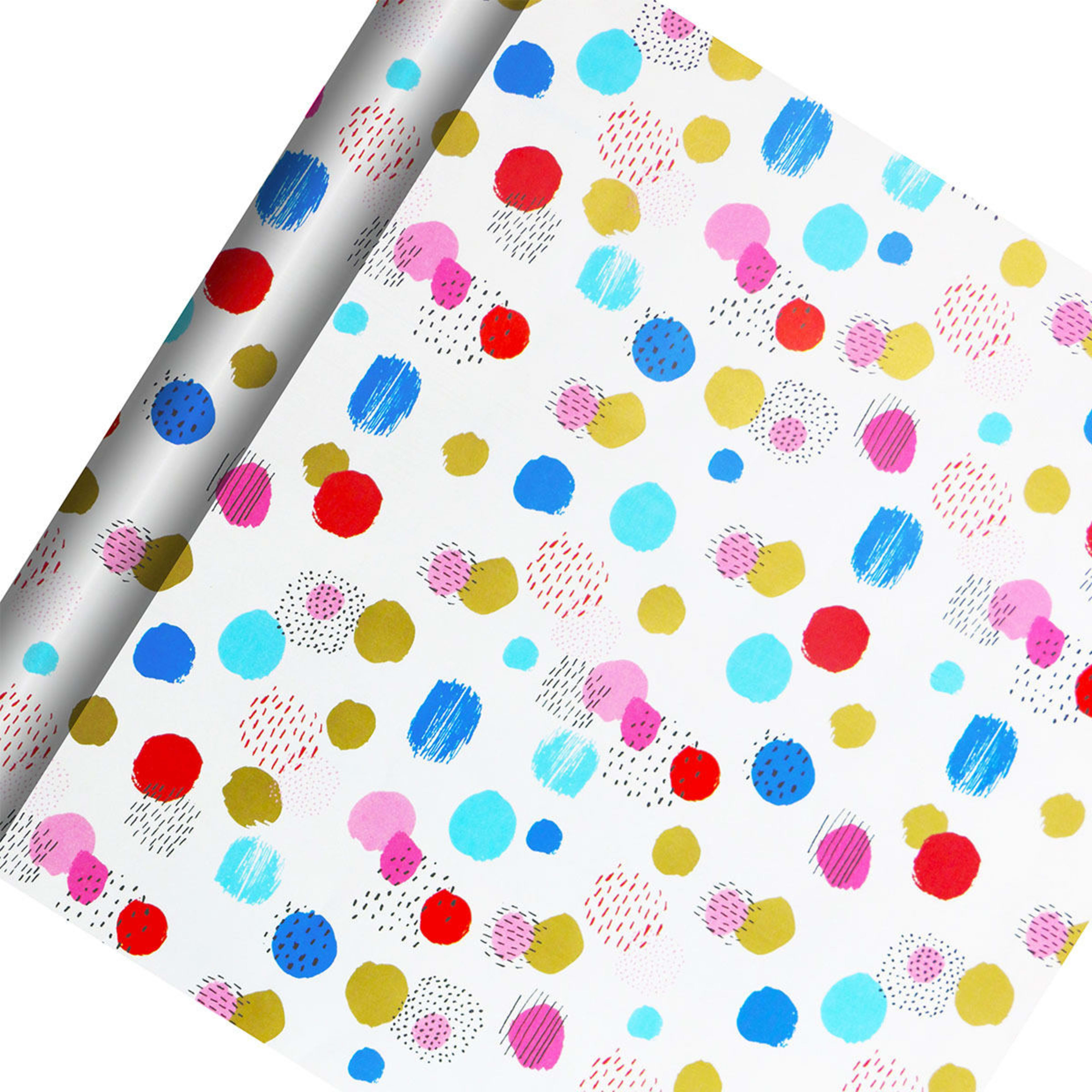 Hallmark Gift Wrapping Paper Roll - Abstract Colourful Spots - Kmart
