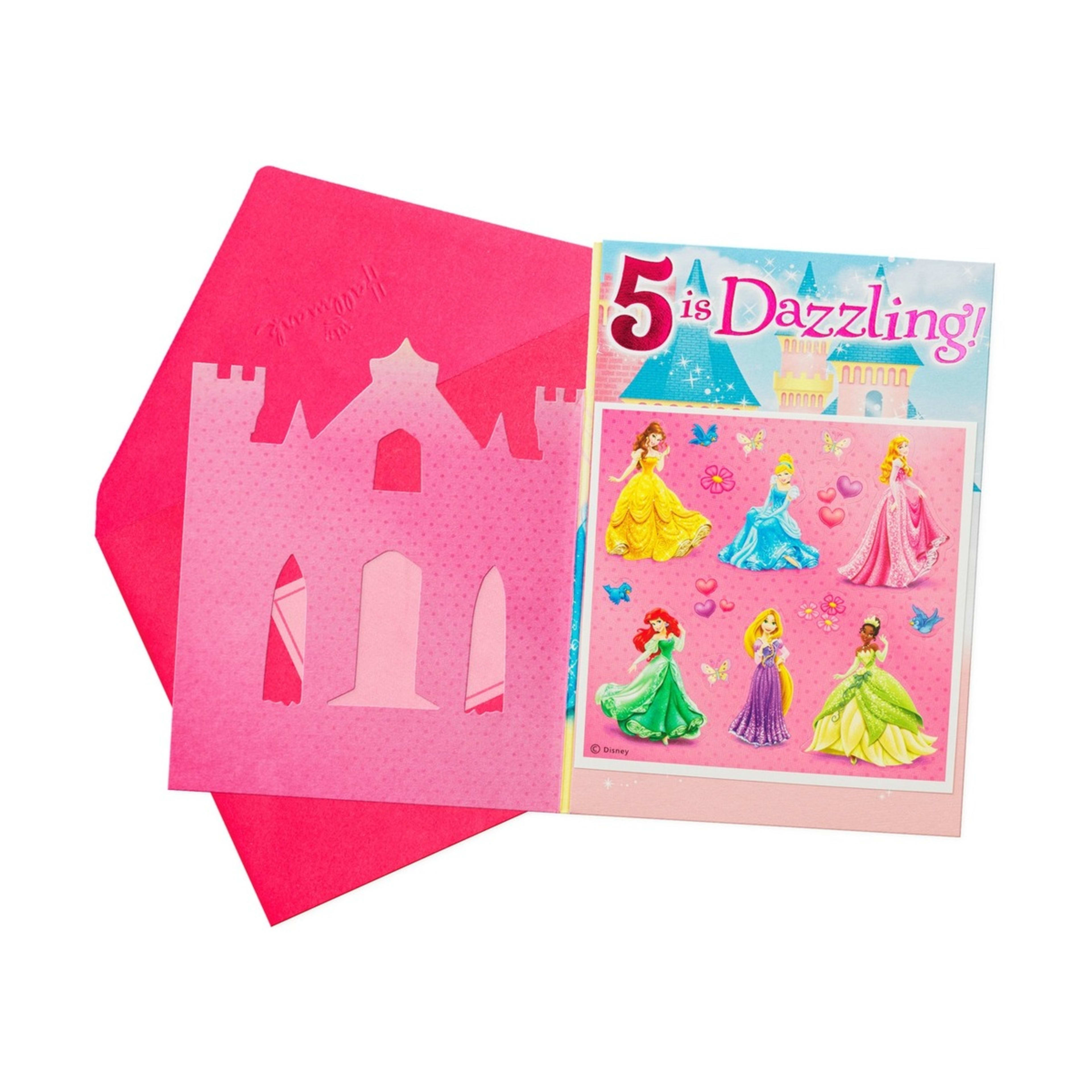 Hallmark Disney Princess Castle Birthday Card - Age 5 - Kmart