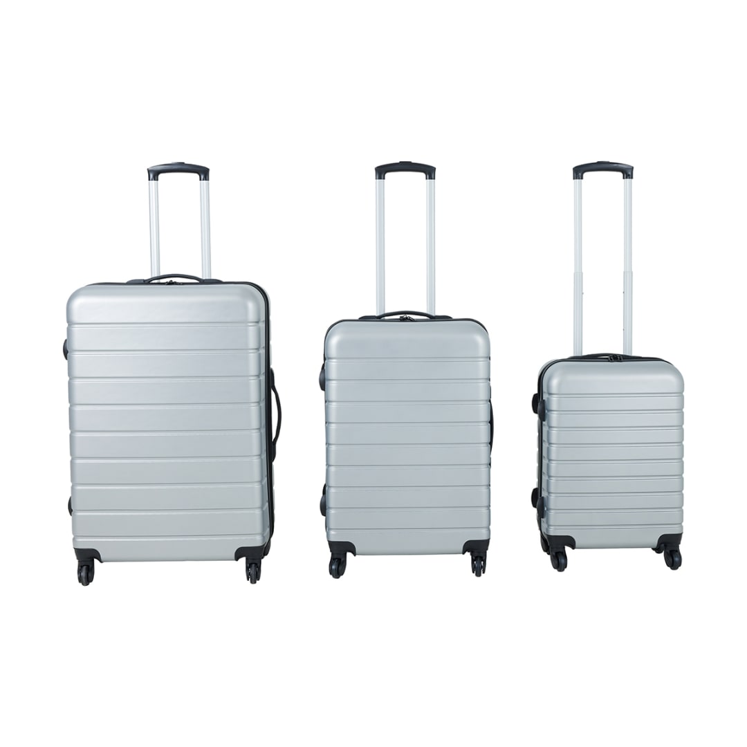 6 Piece Family Luggage Set - Silver - Kmart