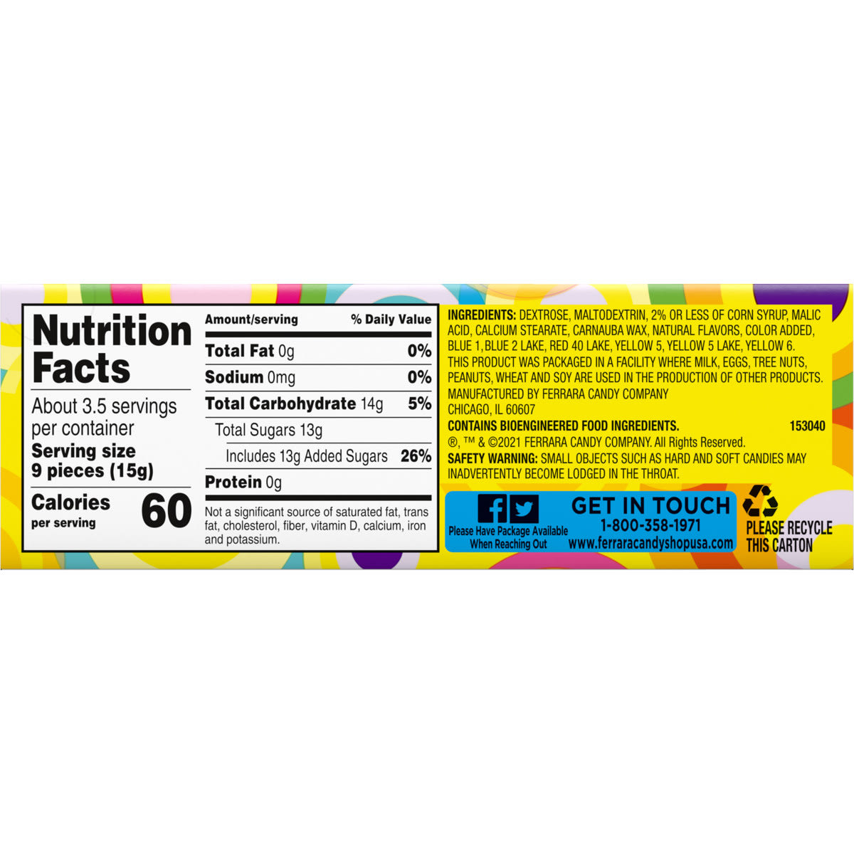 Everlasting Gobstopper Candy 50.2g - Kmart