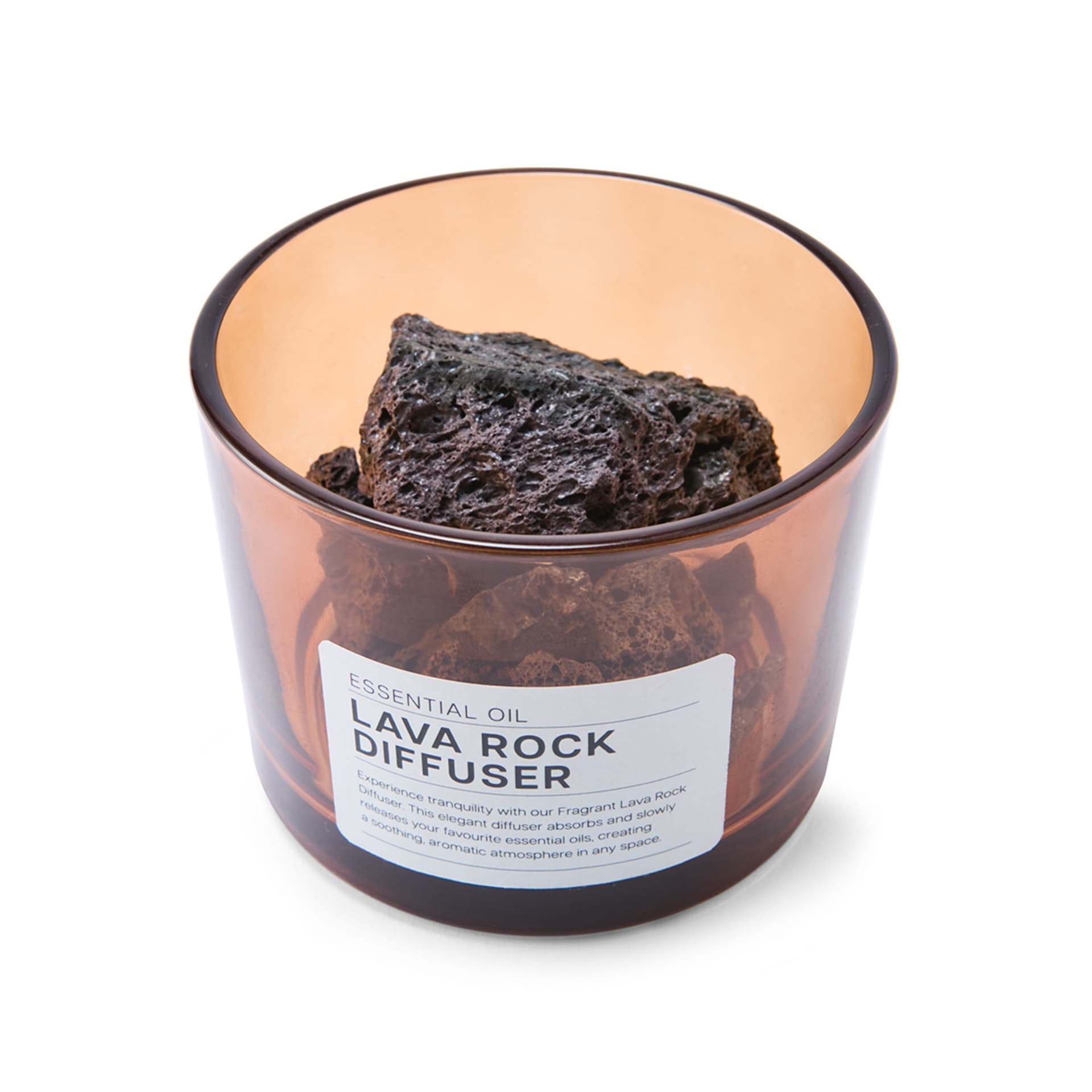 Aroma Lemongrass and Ginger Essential Oil Lava Rock Diffuser 10ml - Kmart