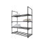 4 Tier Stackable Black Shoe Rack - Kmart