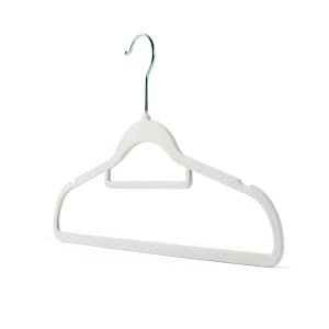 30 Pack Flocked Hangers - White - Kmart