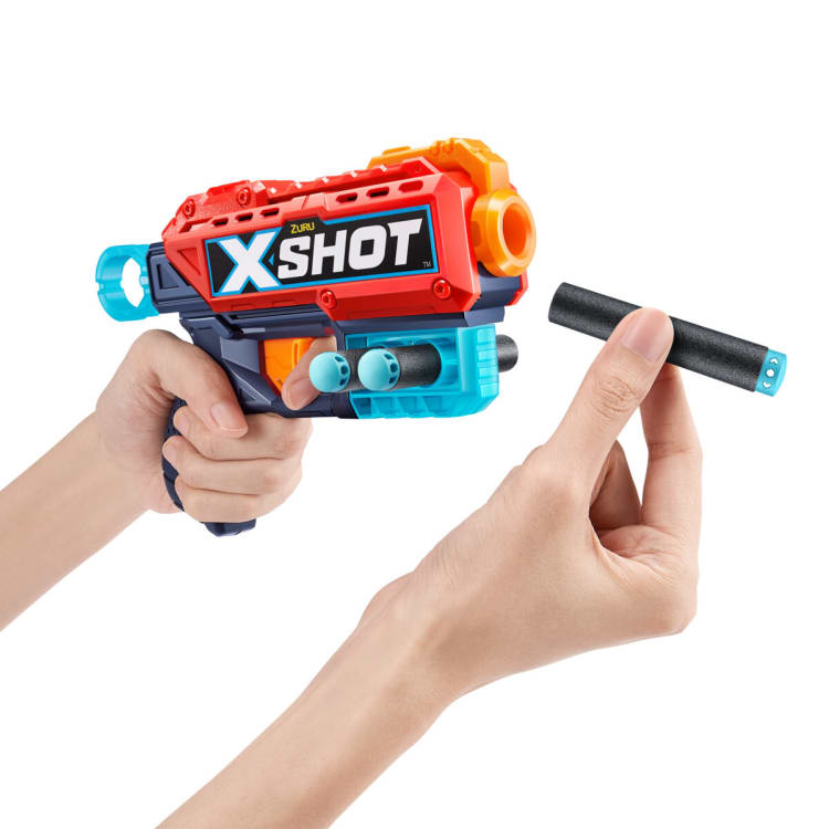 Zuru X-Shot Excel Double Reflex 6 Blaster Double Kickback Blaster Combo ...